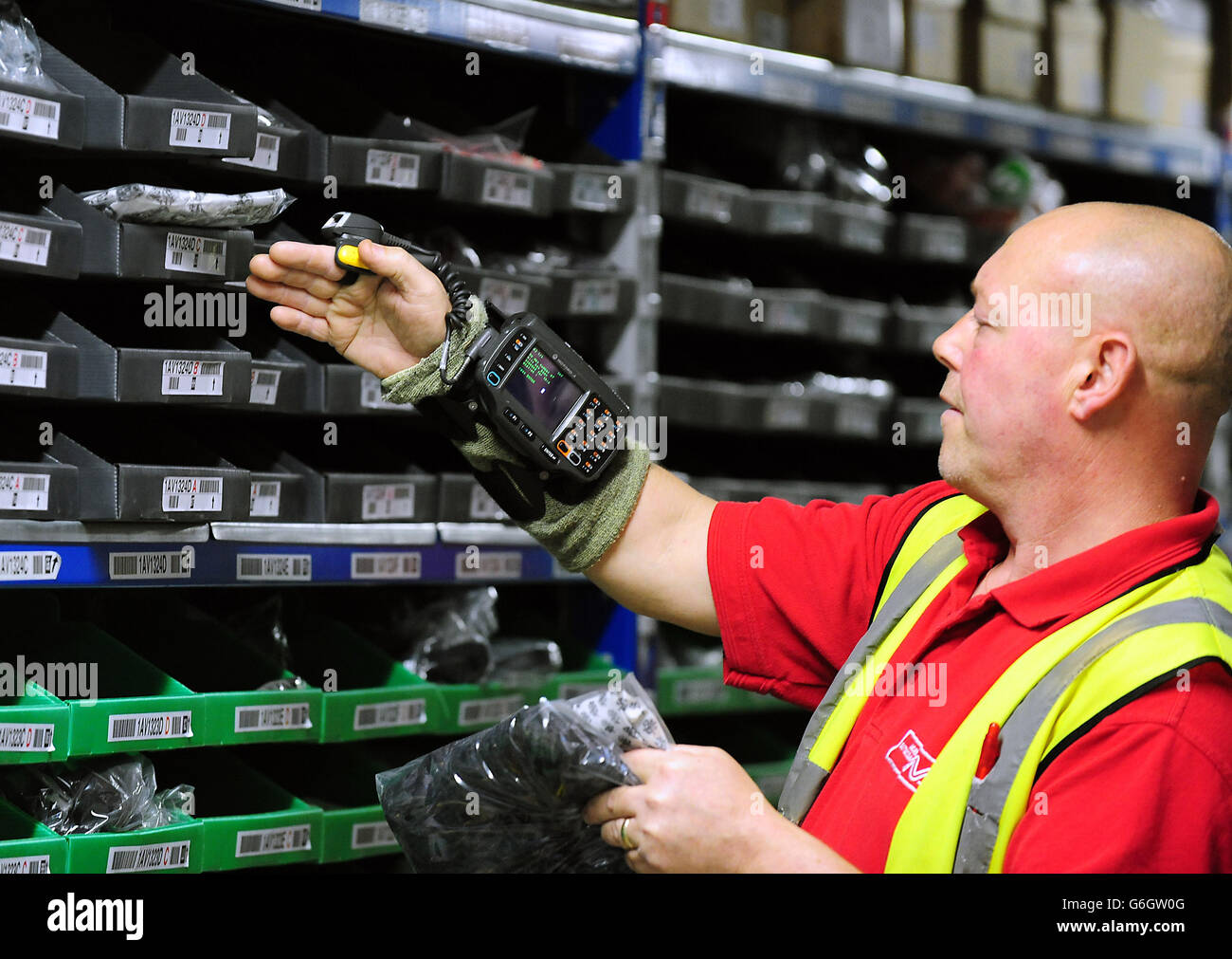 Workers in asos distribution centre near barnsley hi-res stock ...