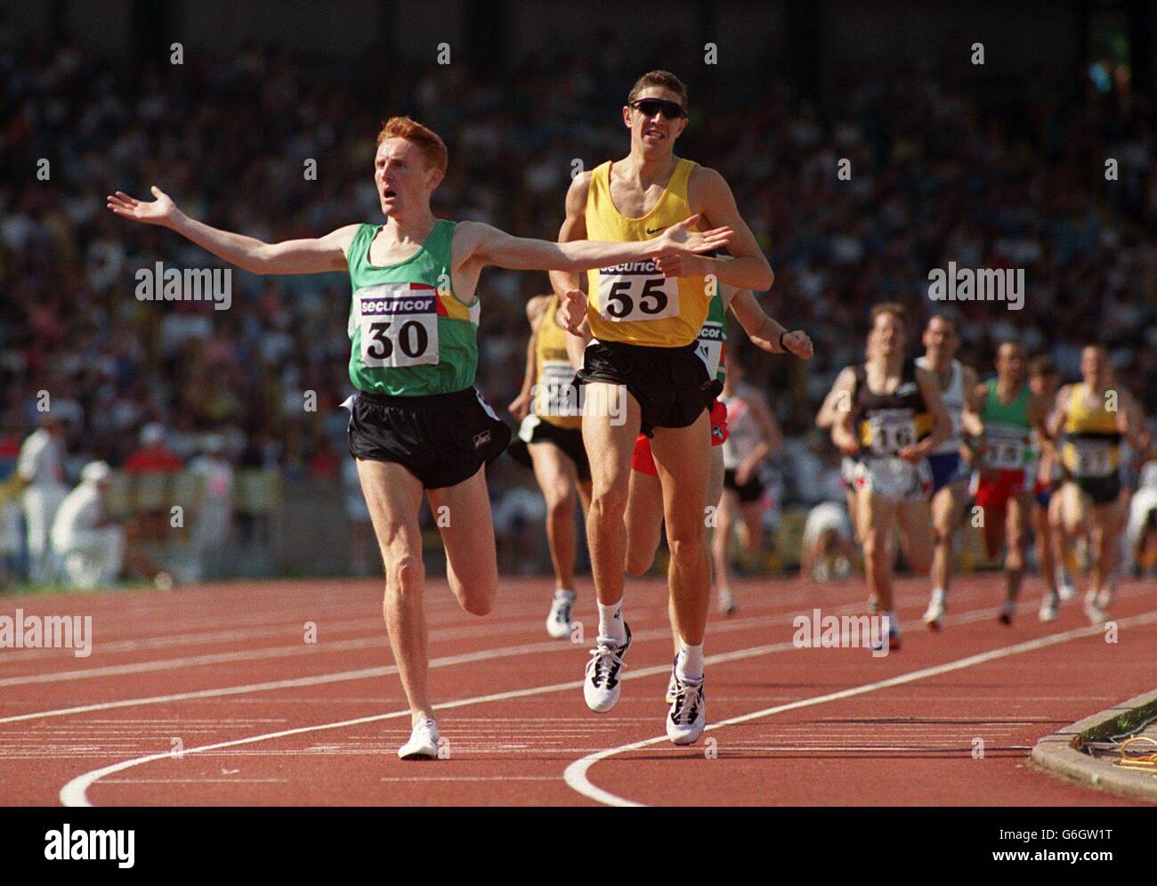 John mayock wins the 1500 mts 2nd tony whiteman hi-res stock ...