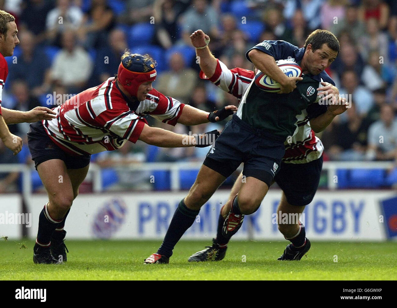 Rugby union zurich premiership match the madejski stadium hi-res stock ...