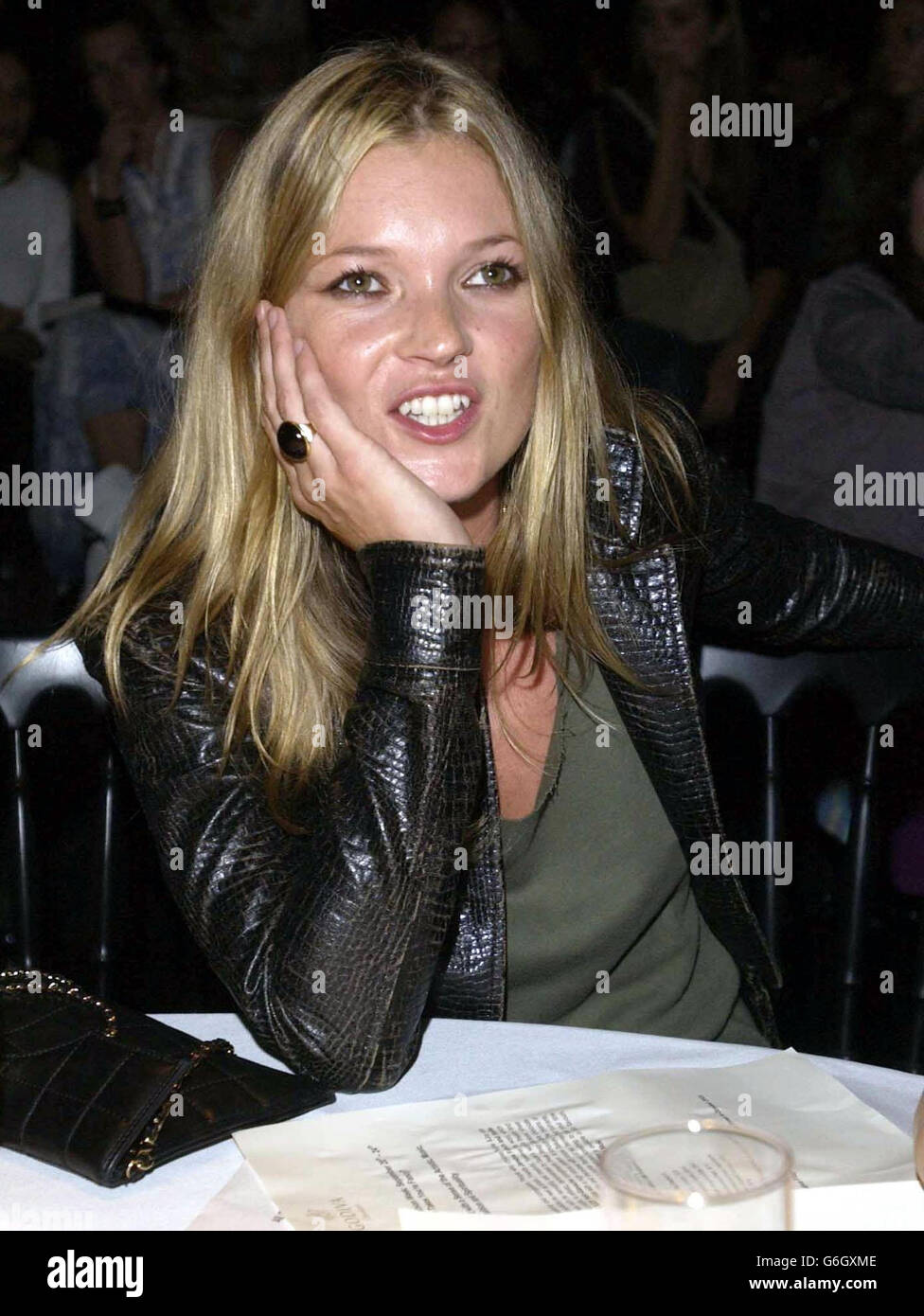 Model Kate Moss during the Frost French Spring/Summer 2004 collection ...