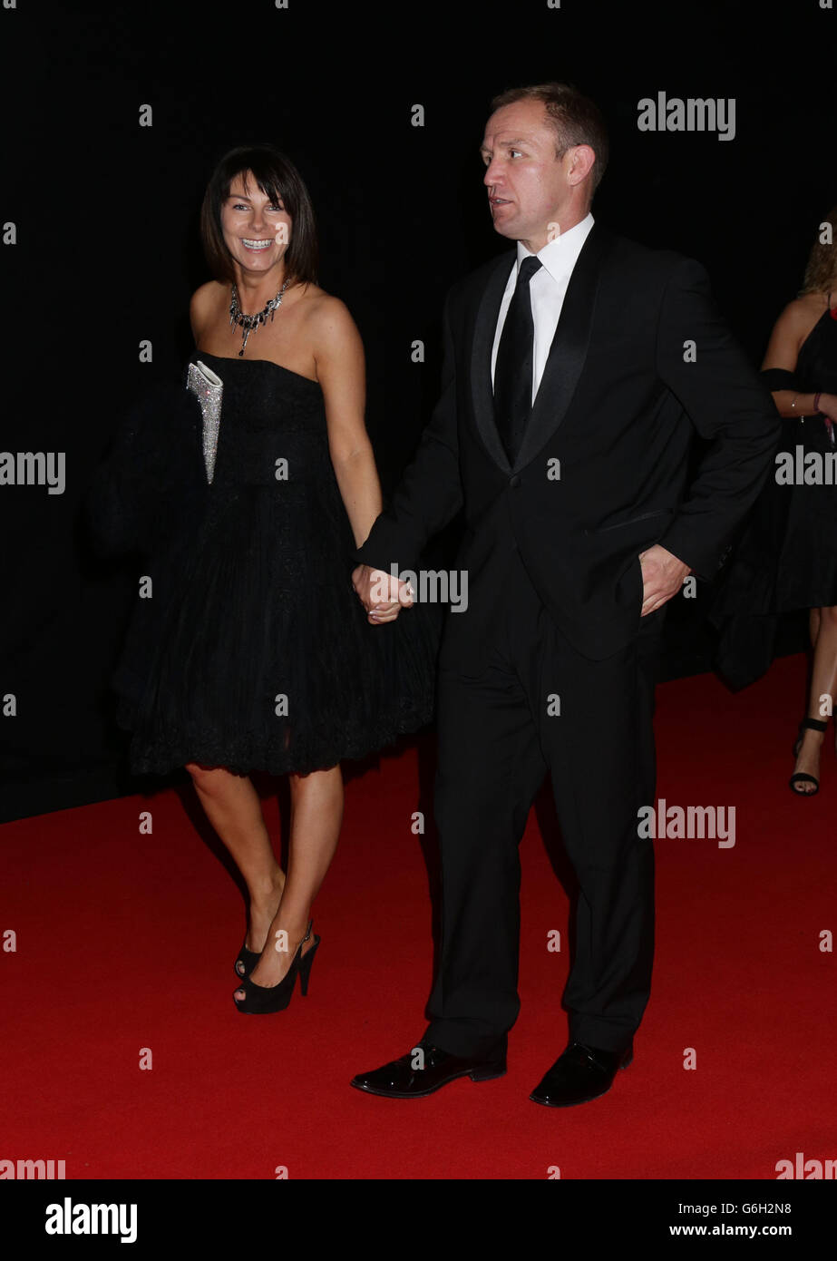 Neil Back and his wife Alison arrive for the 2003 Rugby Union World Cup ...