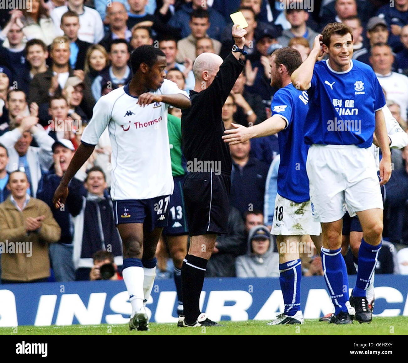 During the fa barclaycard premiership match against tottenham hotspur ...
