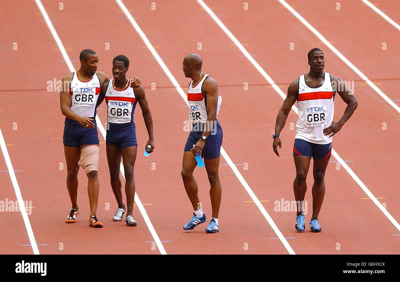 GB 4x100 Relay Team Stock Photo - Alamy