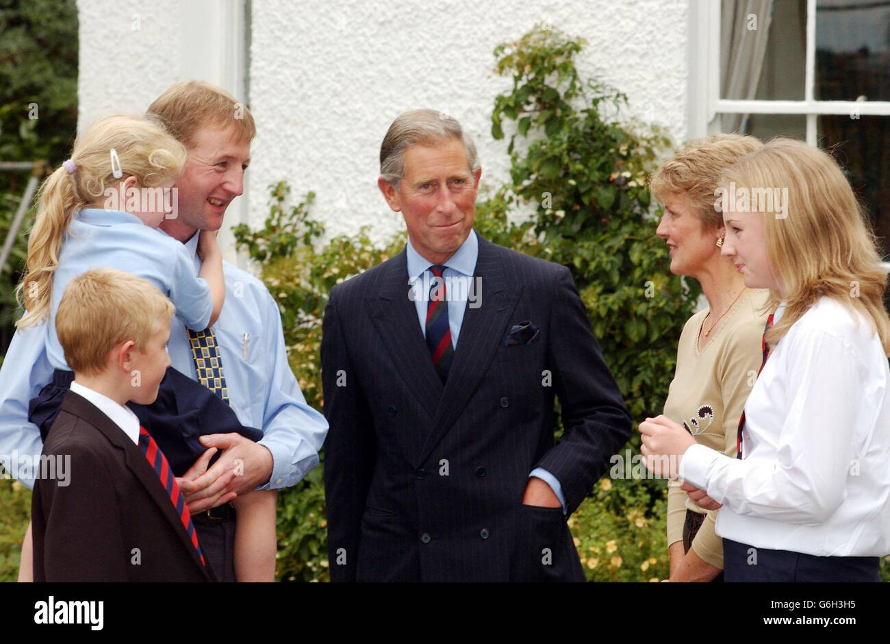 The Prince of Wales chatting with Culmore House Organic Farm owner ...