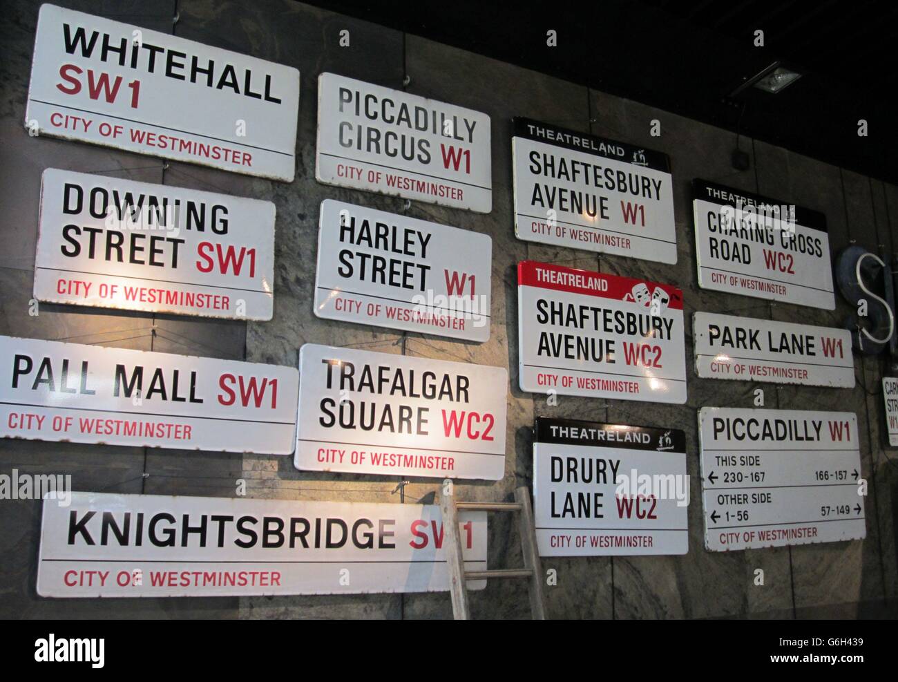 The enamelled street signs depicting some of London's most famous ...