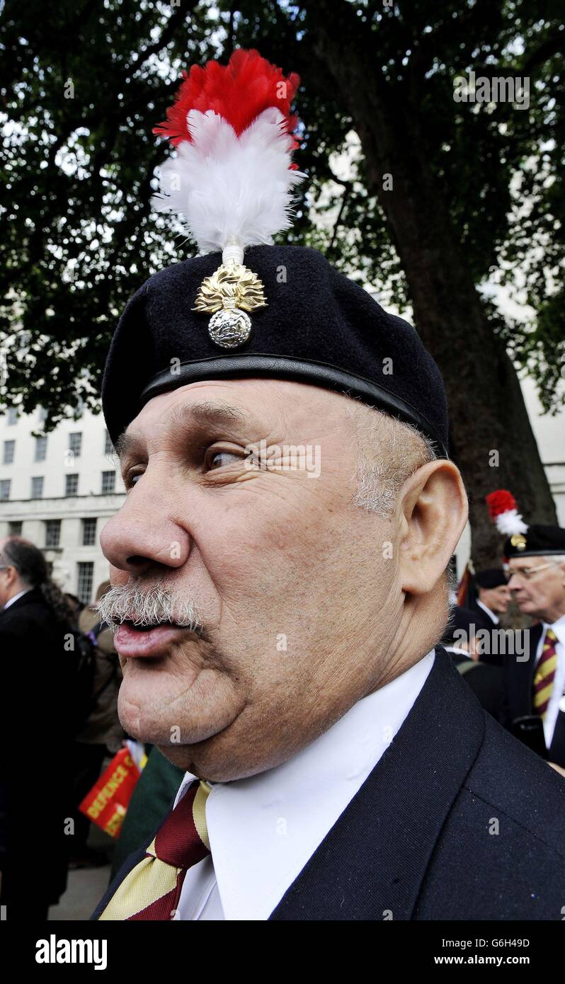 A former soldier from Second Battalion, The Royal Regiment of Fusiliers ...