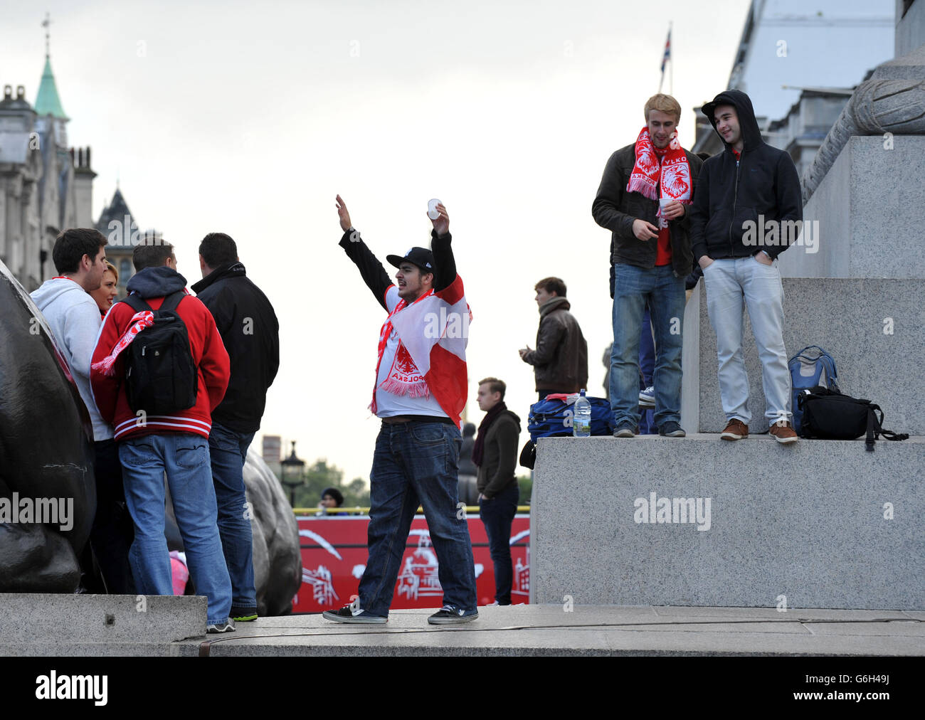 Polish football fans hi-res stock photography and images - Alamy