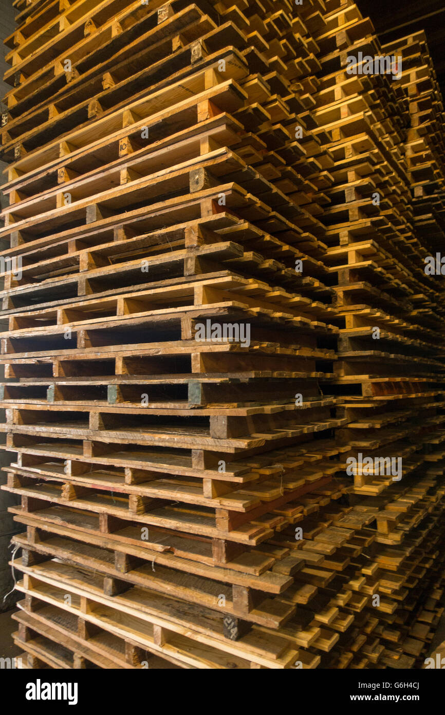 stack of pallets Stock Photo - Alamy