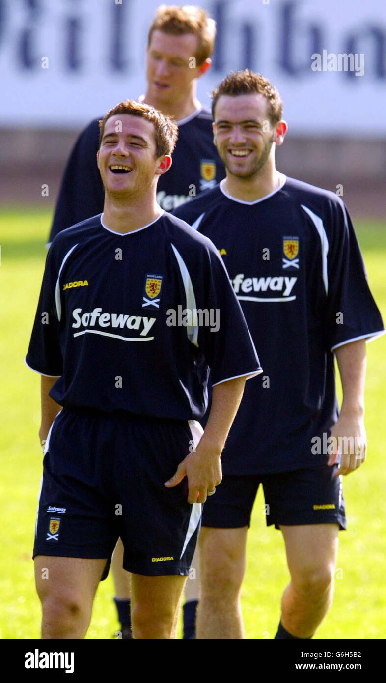 Sport football scotland training barry ferguson james mcfadden hi-res ...
