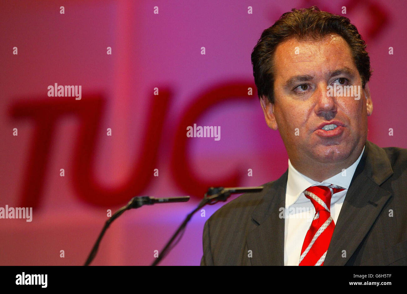 Andy Gilchrist, General Secretary of the Fire Brigades' Union speaking ...