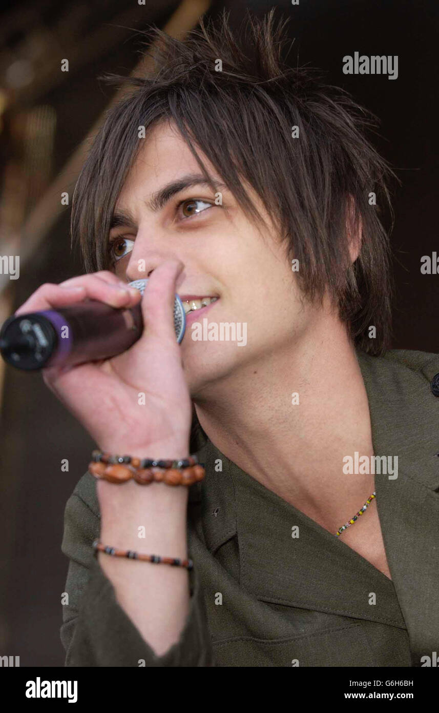 One of the remaining students from the BBC Fame Academy Peter Brame in ...