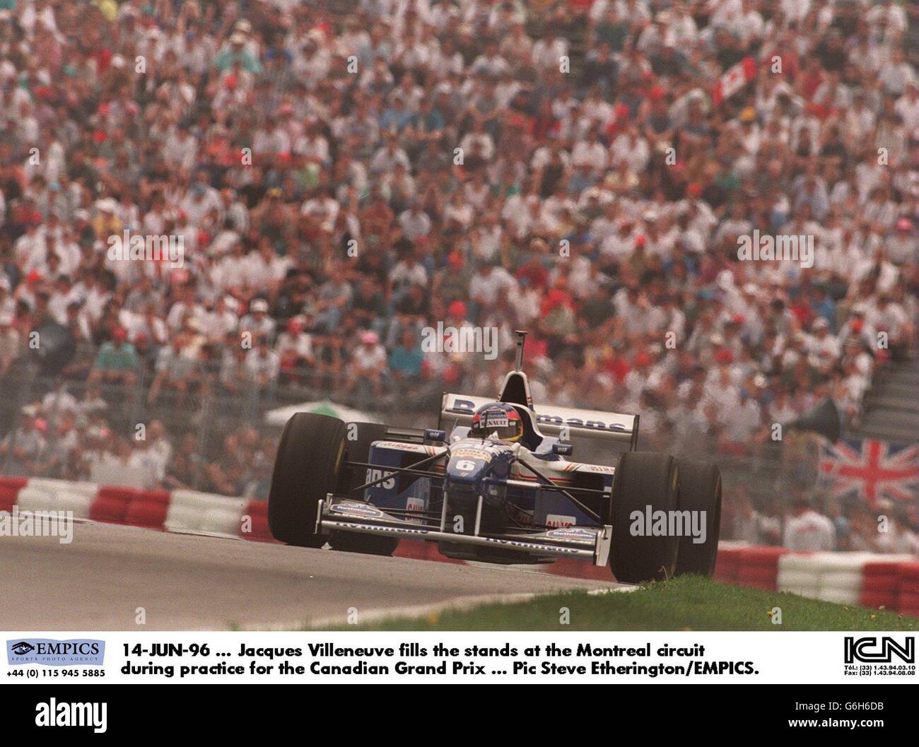 Jacques villeneuve during practice for the canadian grand prix hi-res stock photography and ...