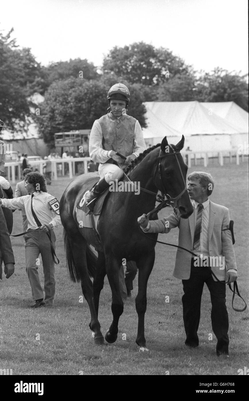 Racehorse Dancing Brave, winner of this year's Prix de l'Arc de ...