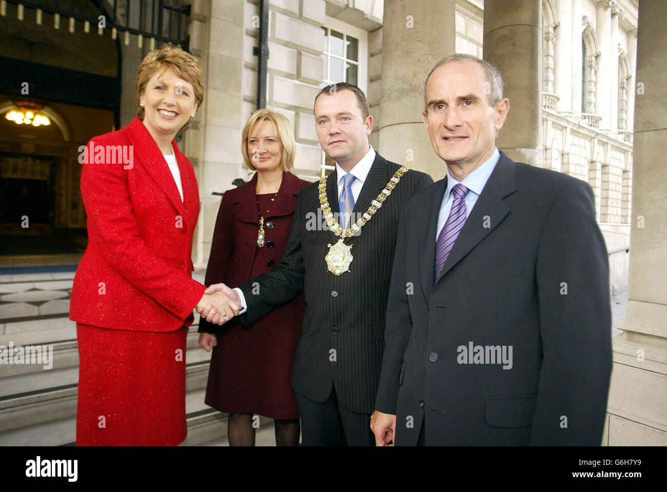 Irish President in Belfast Stock Photo - Alamy