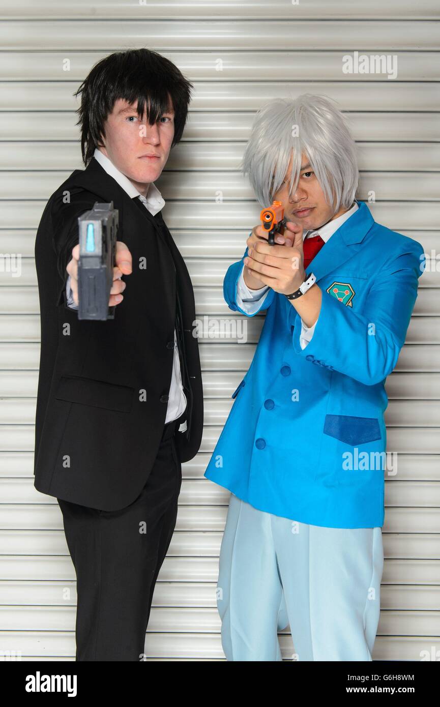 William Molyneux (left) dressed as Shinya Kougami and Stephen Chau as L ...