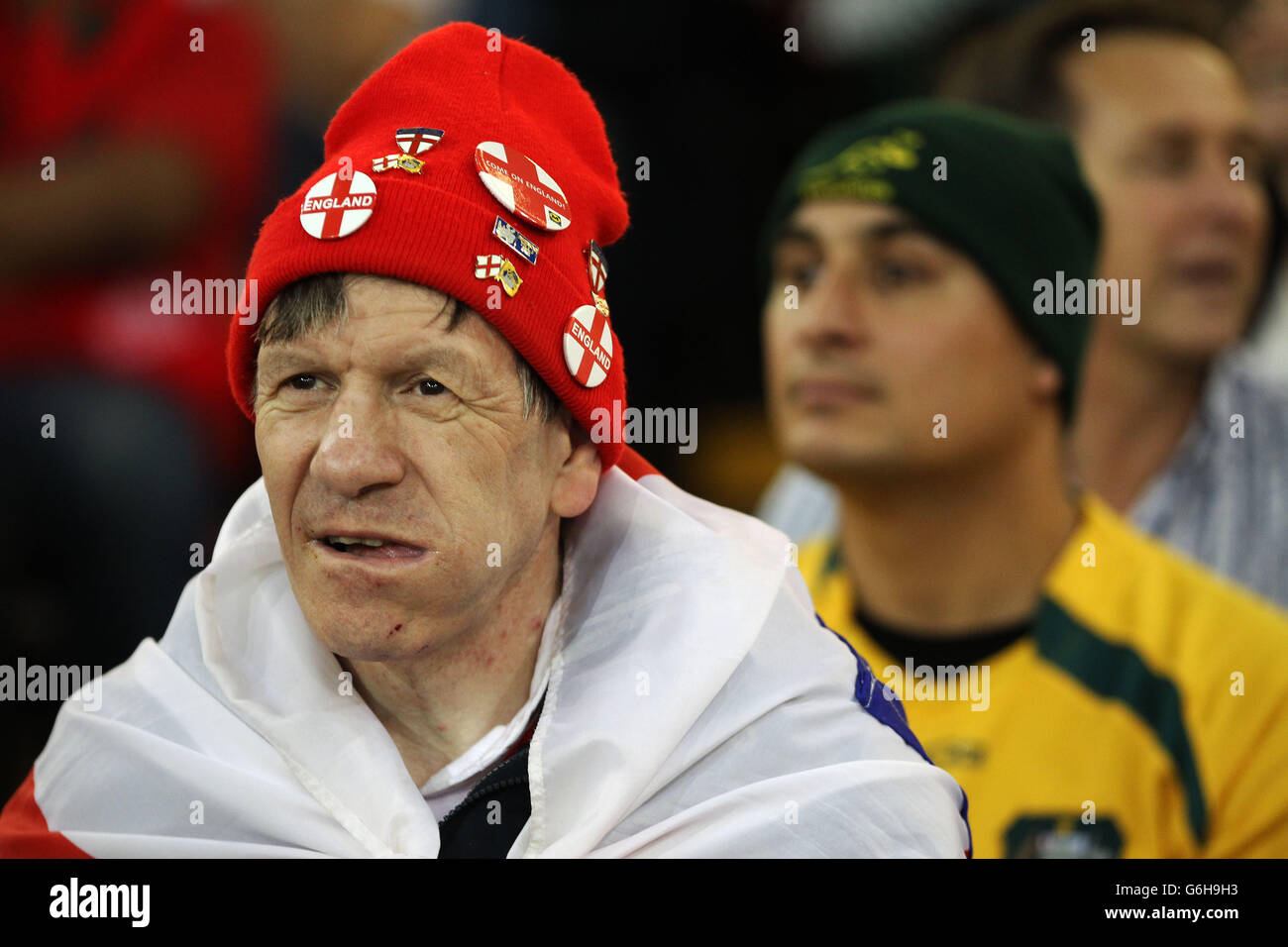 A dejected England fan following the 2013 World Cup match at the ...