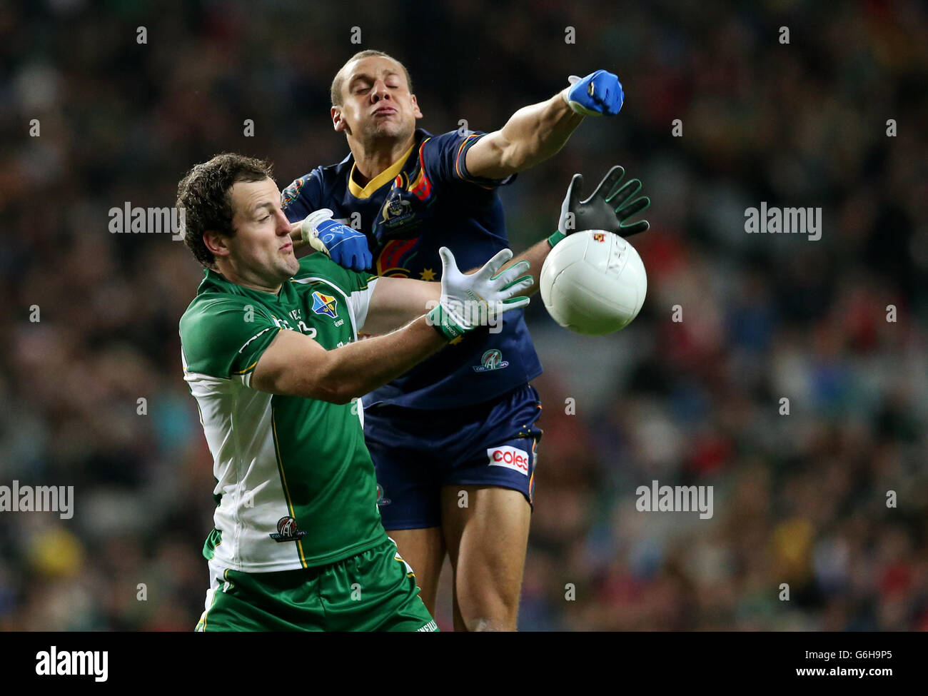 Ireland's Michael Murphy (left) and Australia's Cameron Ellis-Yolmen in ...