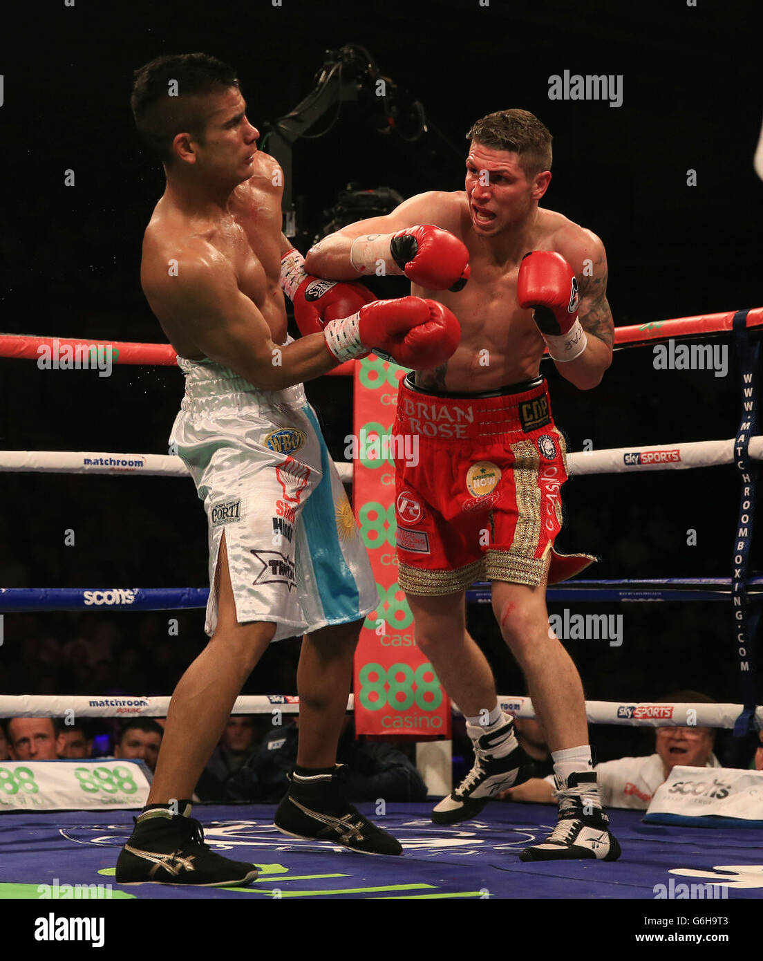 Great Britain's Brian Rose (right) in action against Argentina's Javier ...