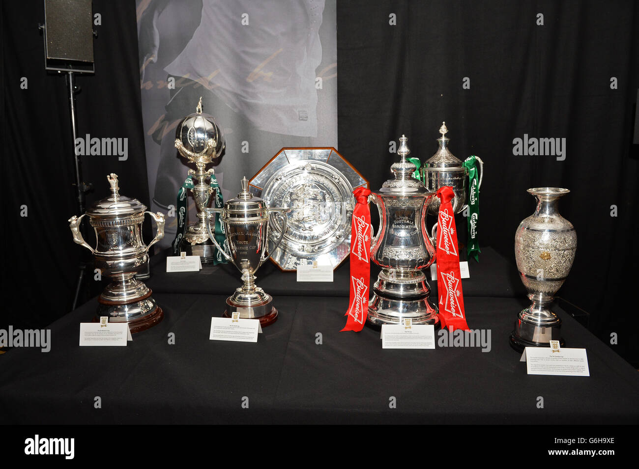 The Football Association's trophies, (left to right) FA Women's Cup, FA ...