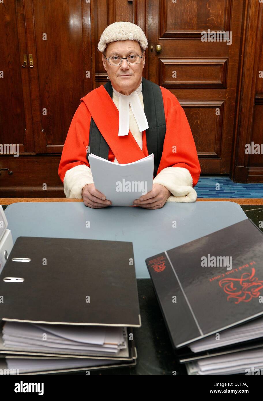 Mr Justice Saunders in his office at the Central Criminal Court, who ...