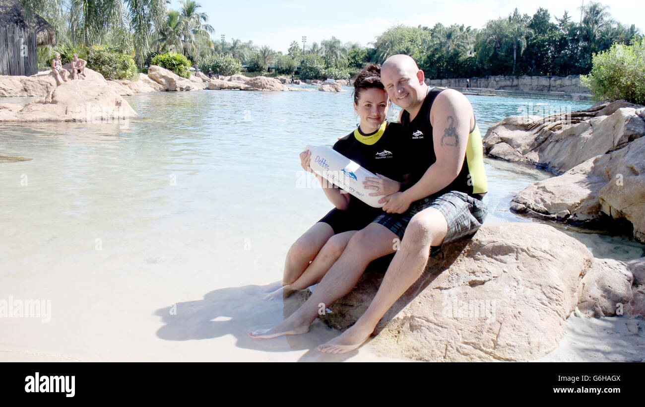 Alex Rigby, 27 asked his girlfriend, Debbie Preston, 26, to be his wife ...