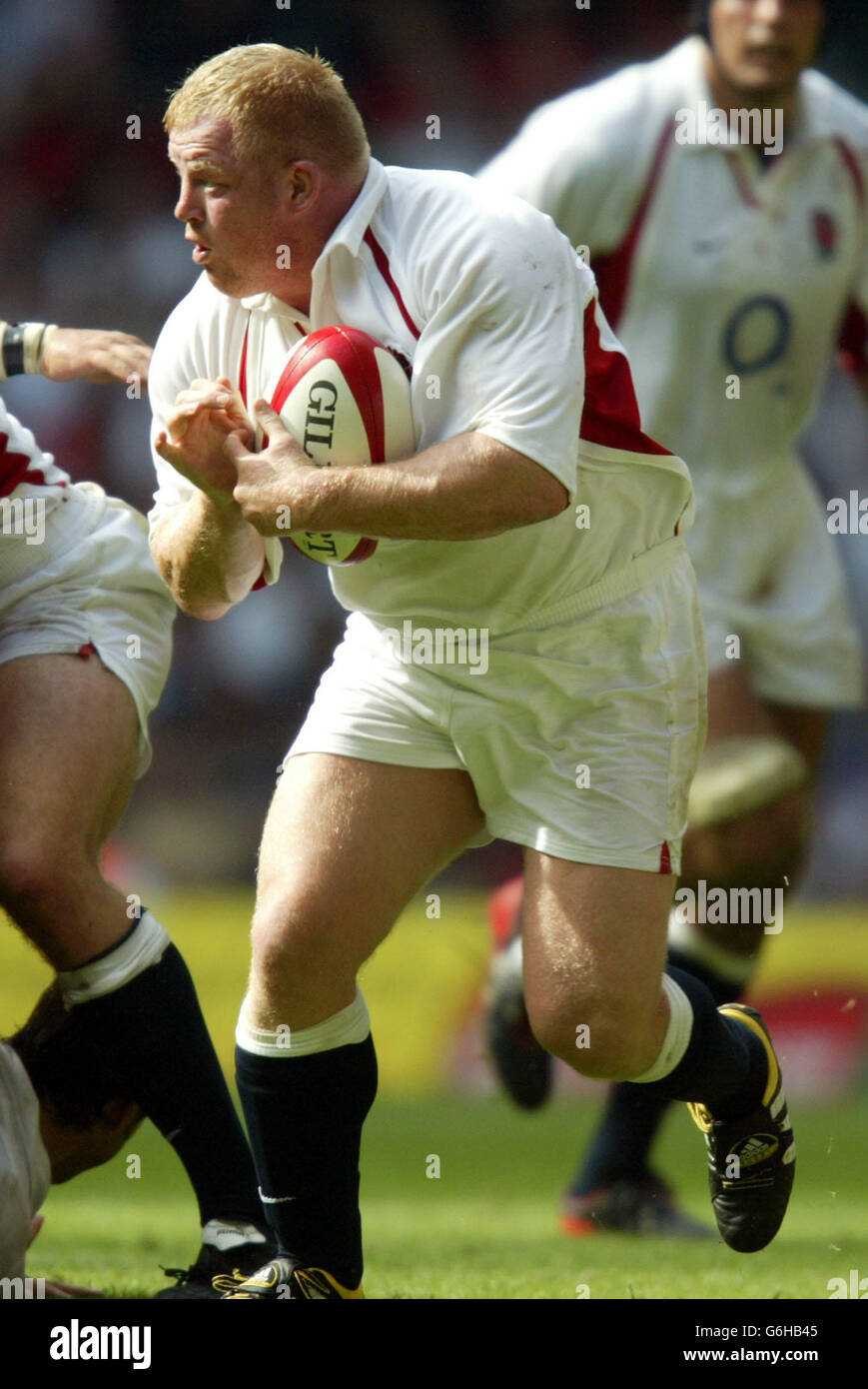 Dorian West Wales v England. Dorian West of the England rugby union ...