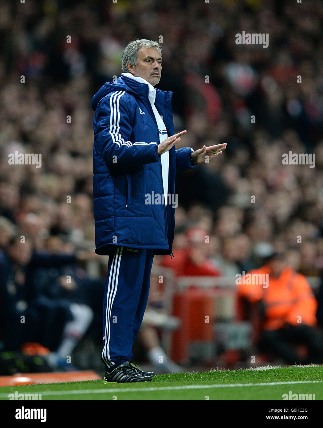 Chelsea manager jose mourinho capital one cup hi-res stock photography ...