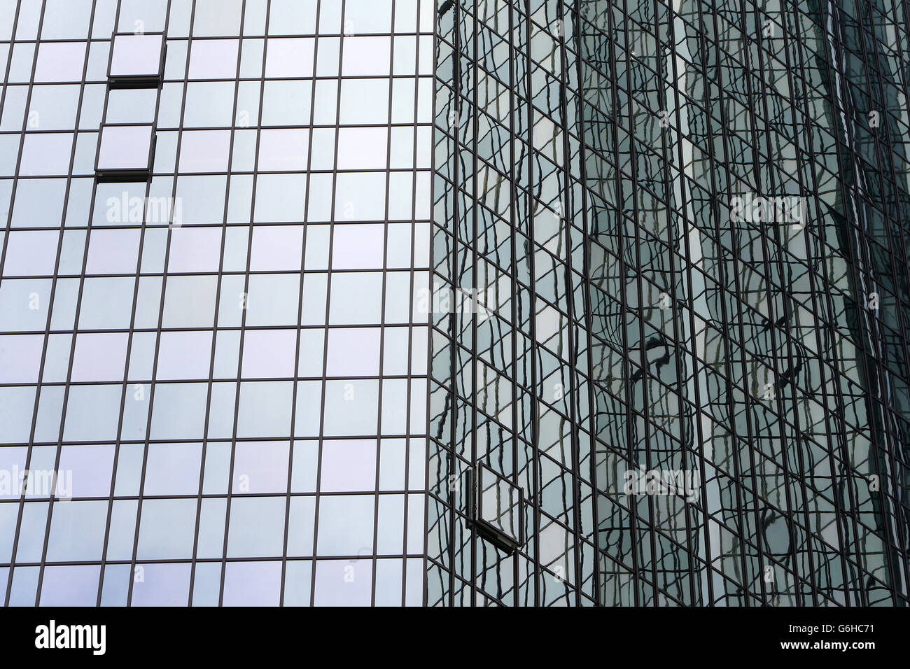 General view of the Deutsche Bank, Green Towers Building in Frankfurt ...