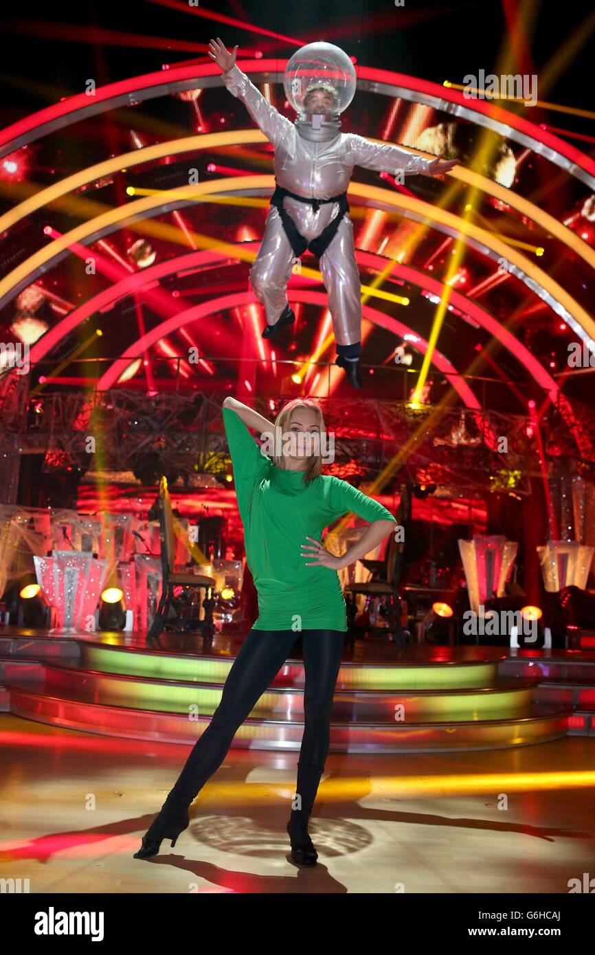 Strictly Come Dancing contestant Mark Benton flies through the air in a ...