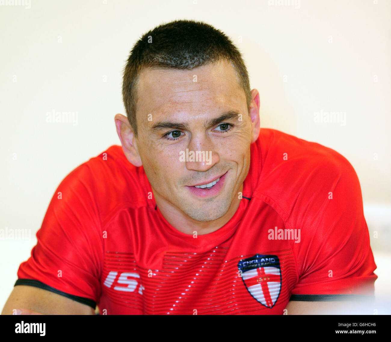 England's Kevin Sinfield during a press conference after the Captain's ...