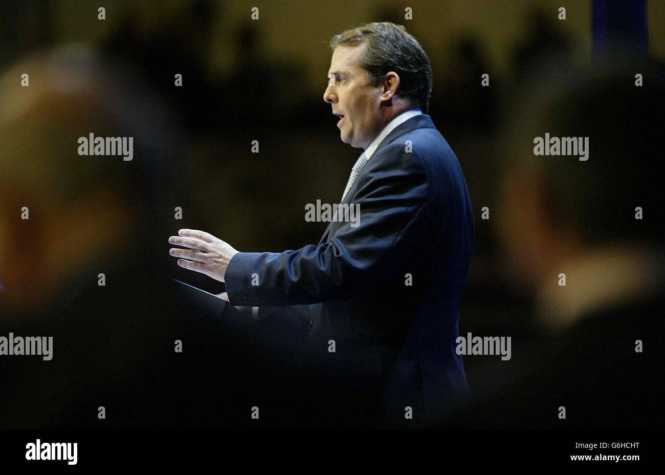 Shadow health secretary Liam Fox speaks at the Conservative Party ...