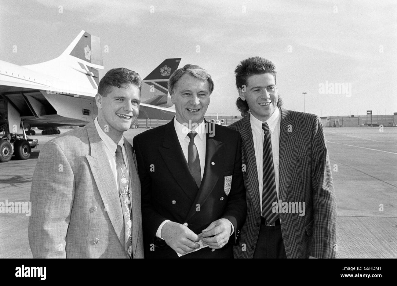 Soccer - England Team - Heathrow Airport, London Stock Photo - Alamy
