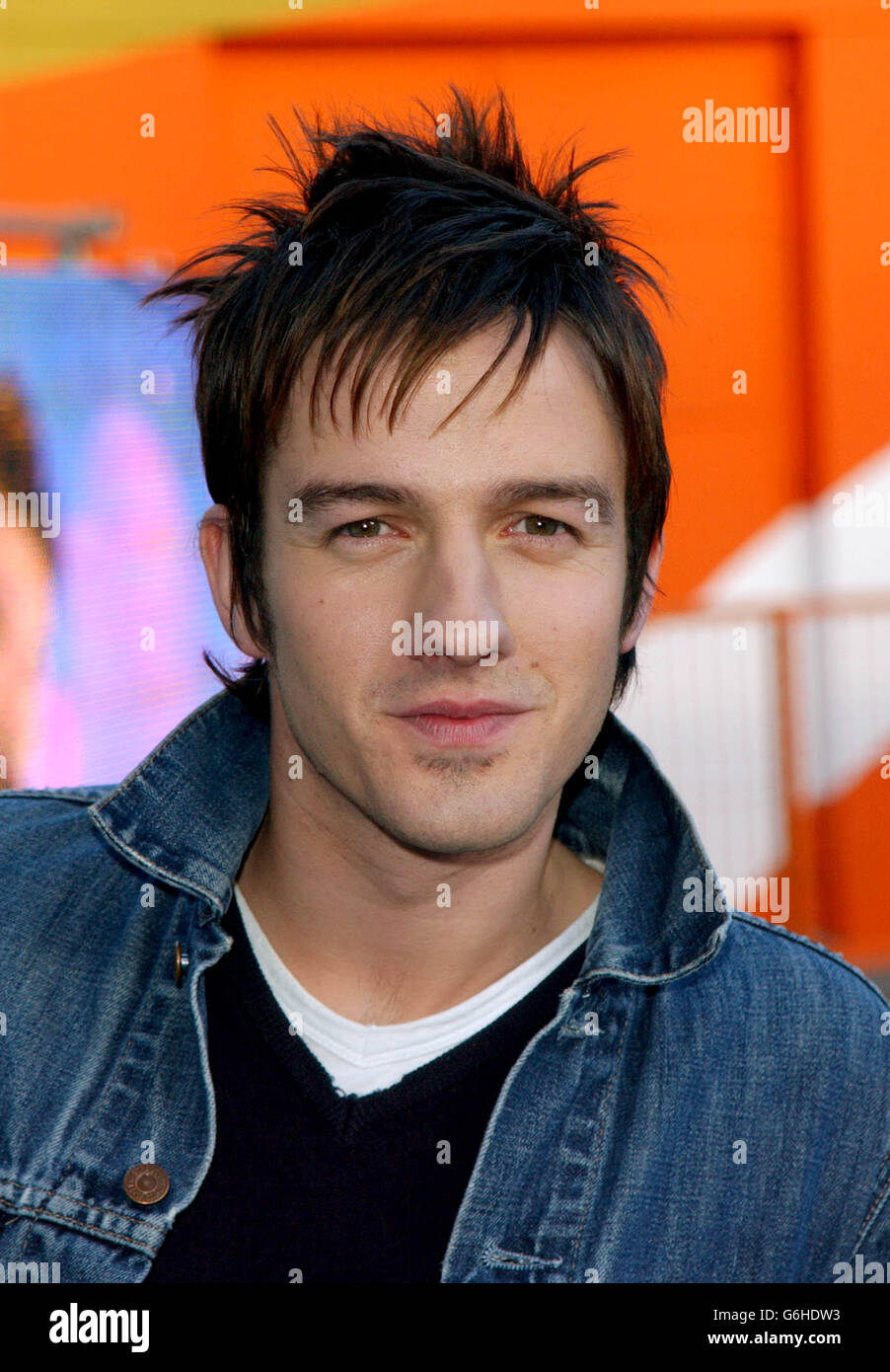 Fame Academy on MTV TRL UK Stock Photo - Alamy