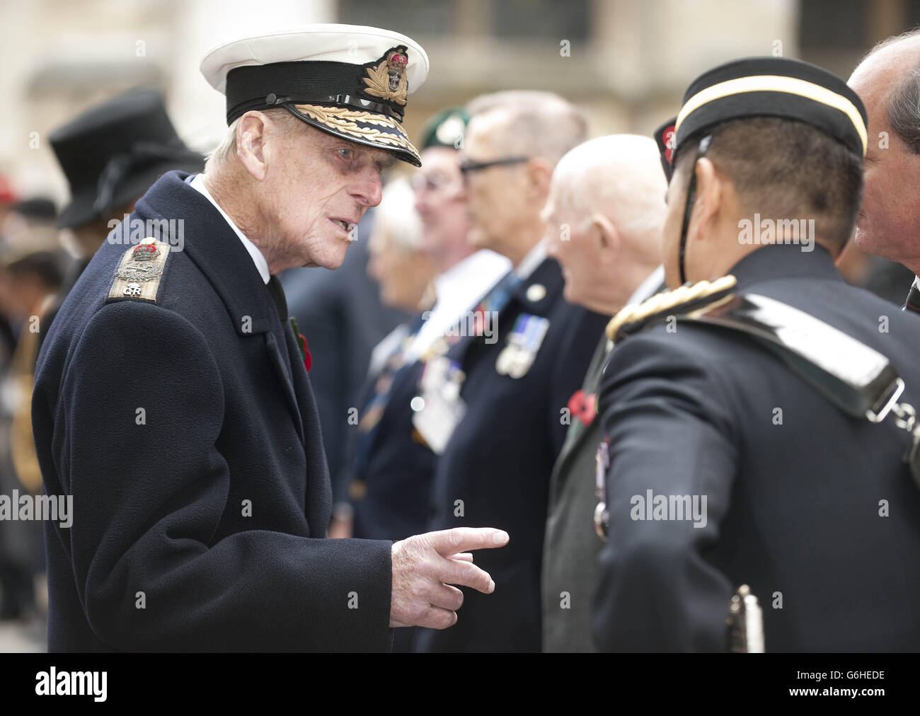 The Duke of Edinburgh during his first first joint engagement with ...