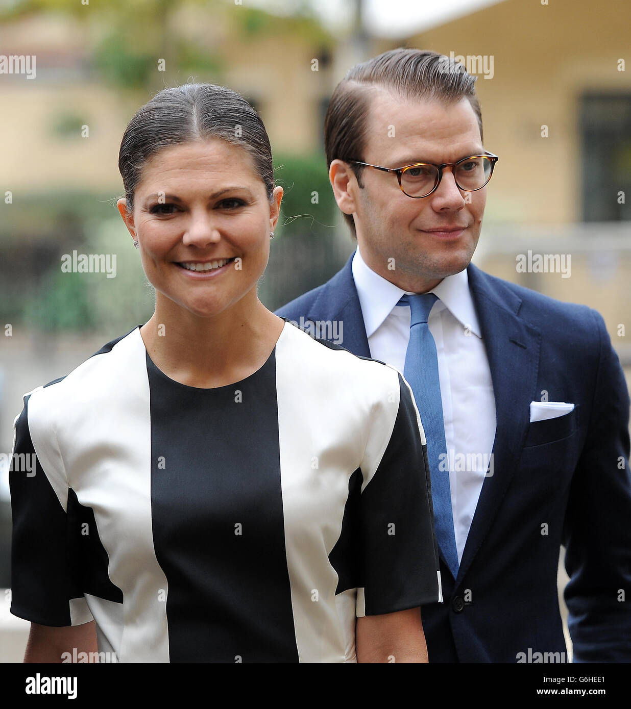 The Crown Princess Victoria (left) and Prince Daniel (right) at Hackney ...
