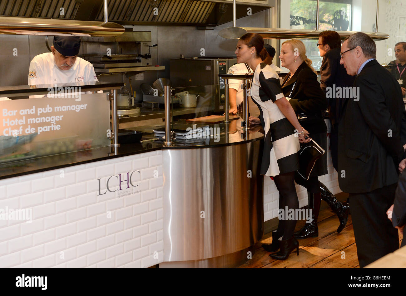 The Crown Princess Victoria looks around the London City Hospitality ...