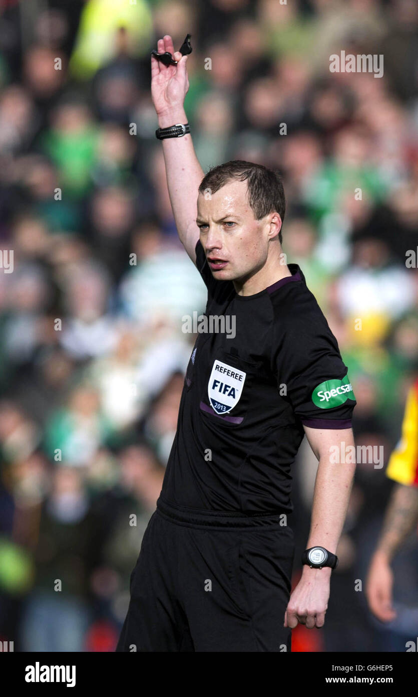 Referee William Collum during the Scottish Premiership match at Firhill ...