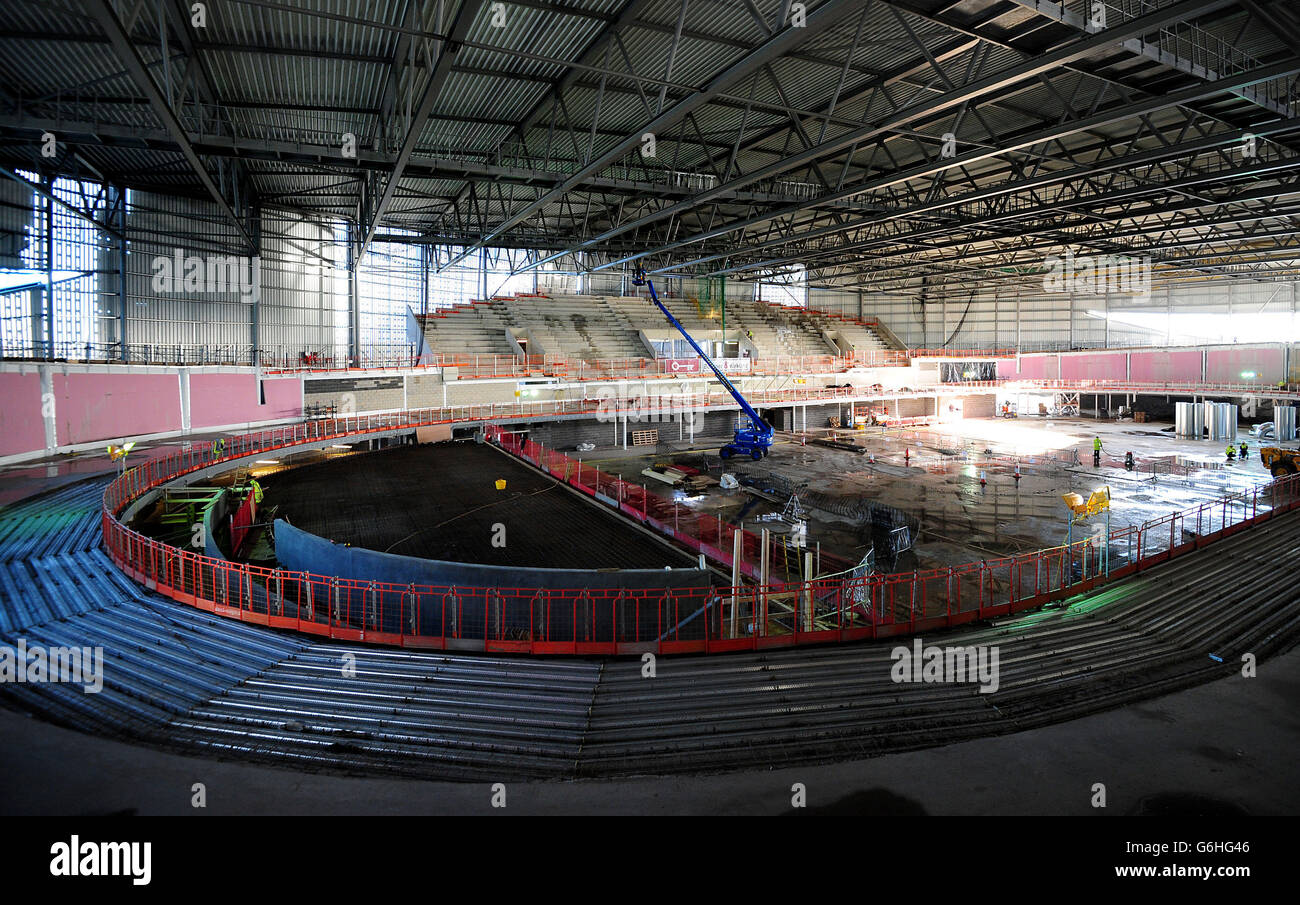 General view of the Multi Sports Arena and Velodrome project at Pride ...