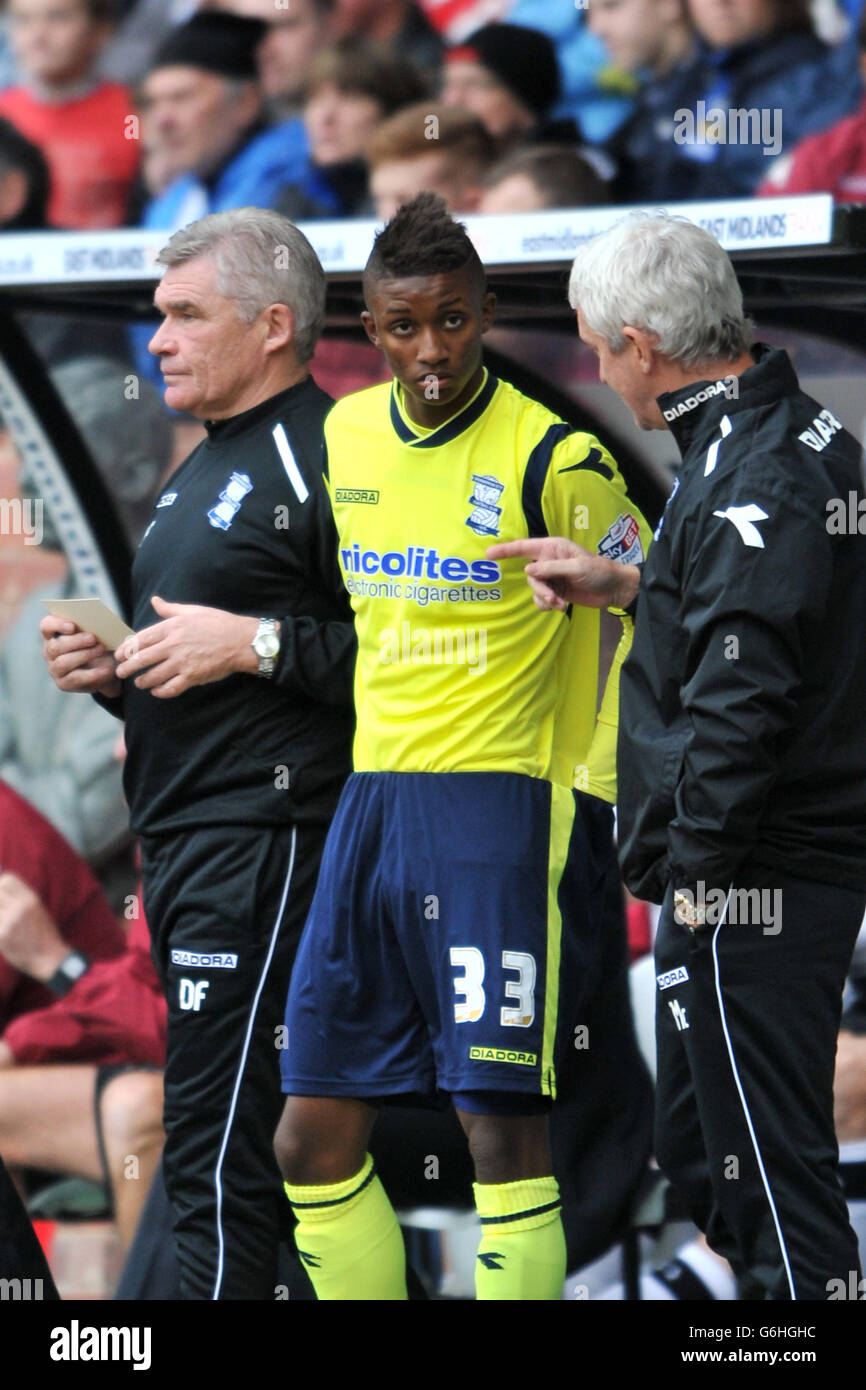 Birmingham City first team coach Derek Fazackerley (left) and assistant ...