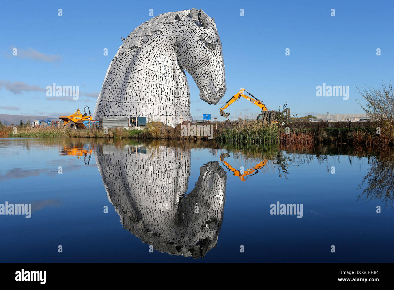 The Kelpies - The Helix - Falkirk, Scotland Stock Photo - Alamy