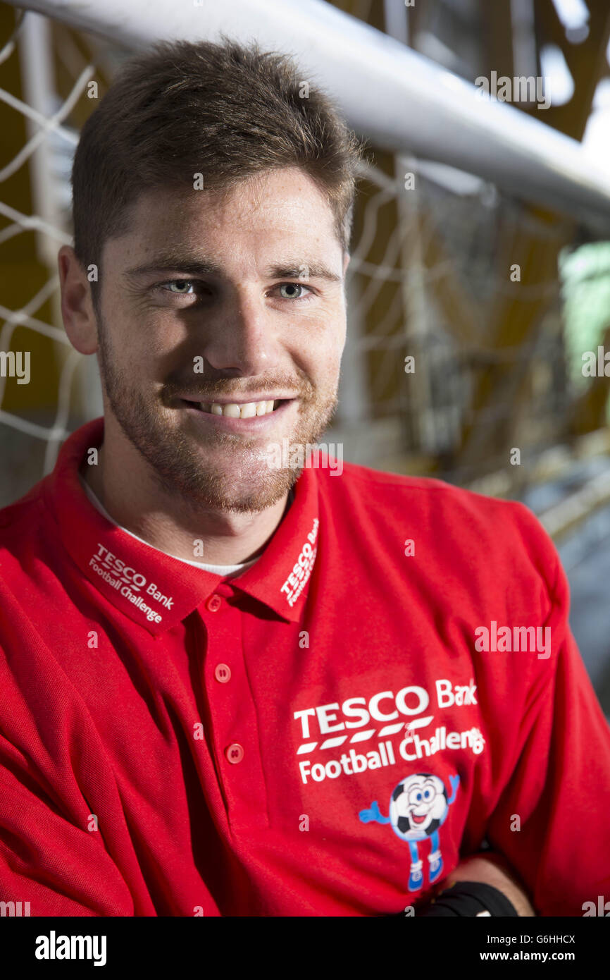 Motherwell player iain vigurs tesco bank football challenge ravenscraig ...