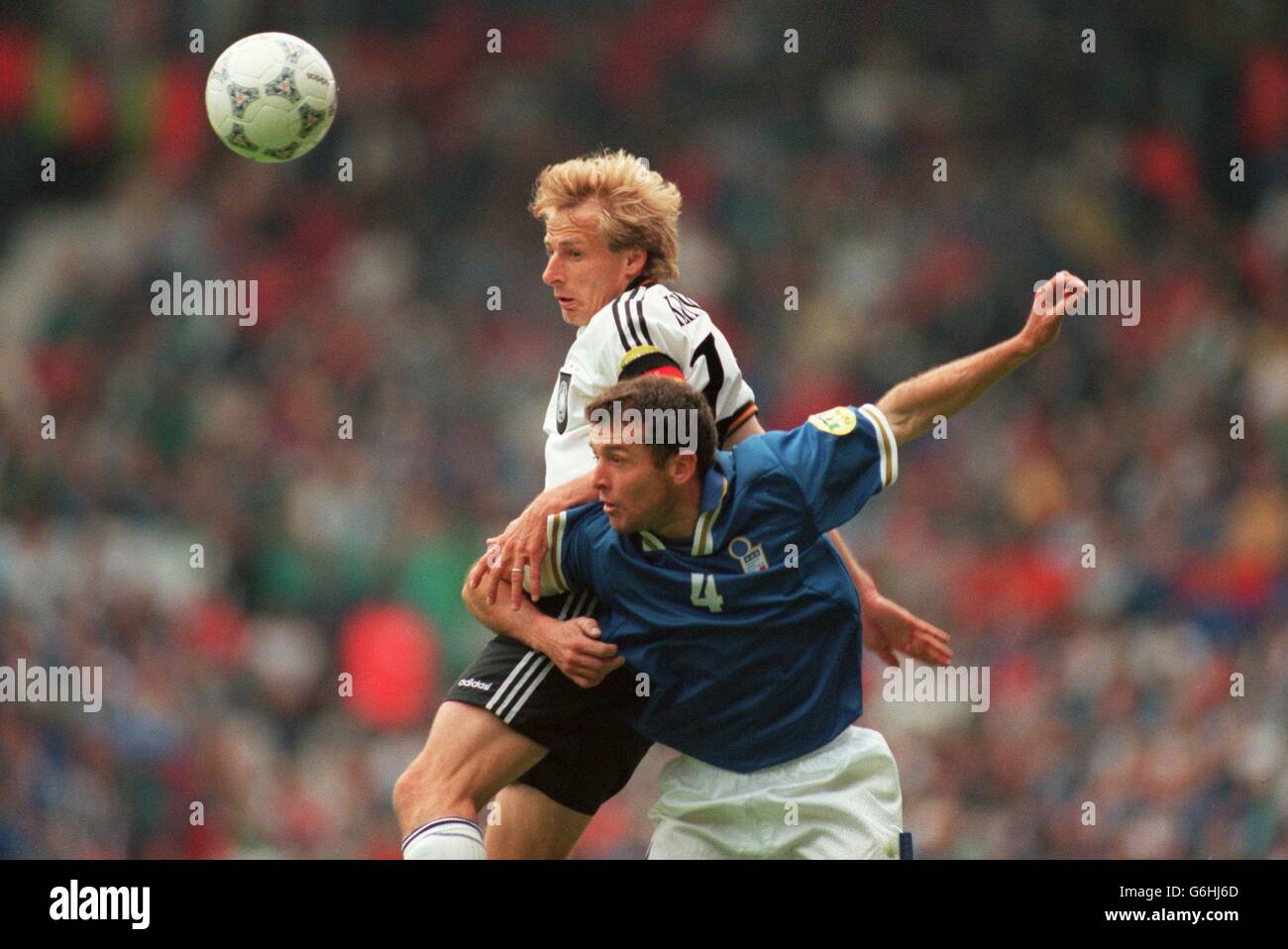 Soccer - Euro 96 - Italy v Germany Stock Photo - Alamy