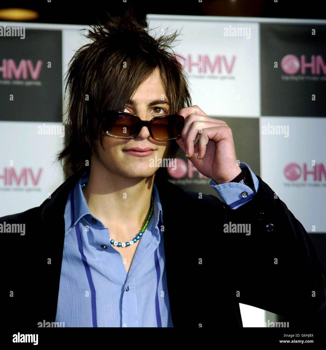 Peter Brame officially opens HMV Music Store Stock Photo - Alamy