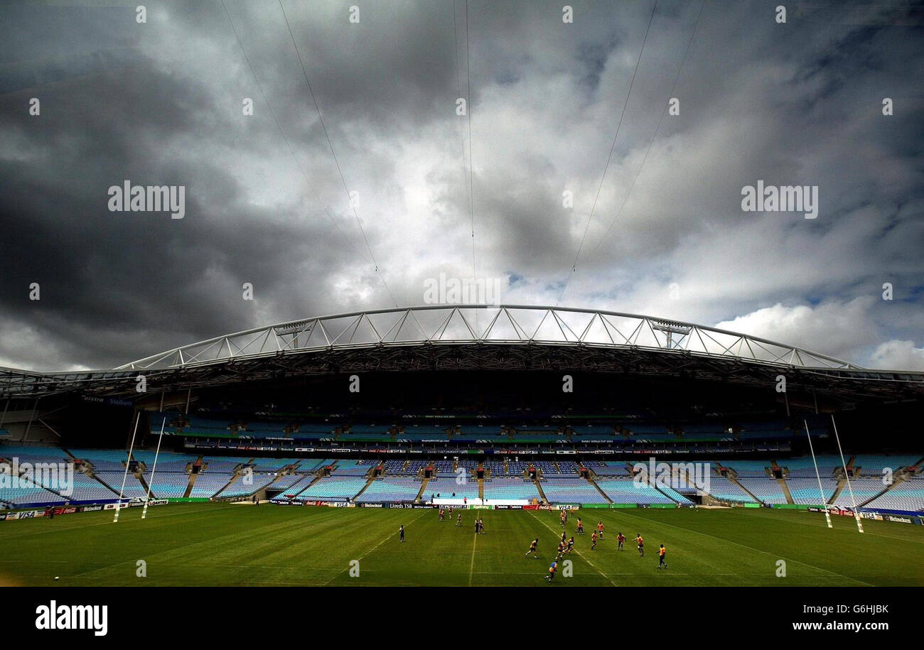 Australia go through thier final paces at the Telstra Stadium, Sydney ...