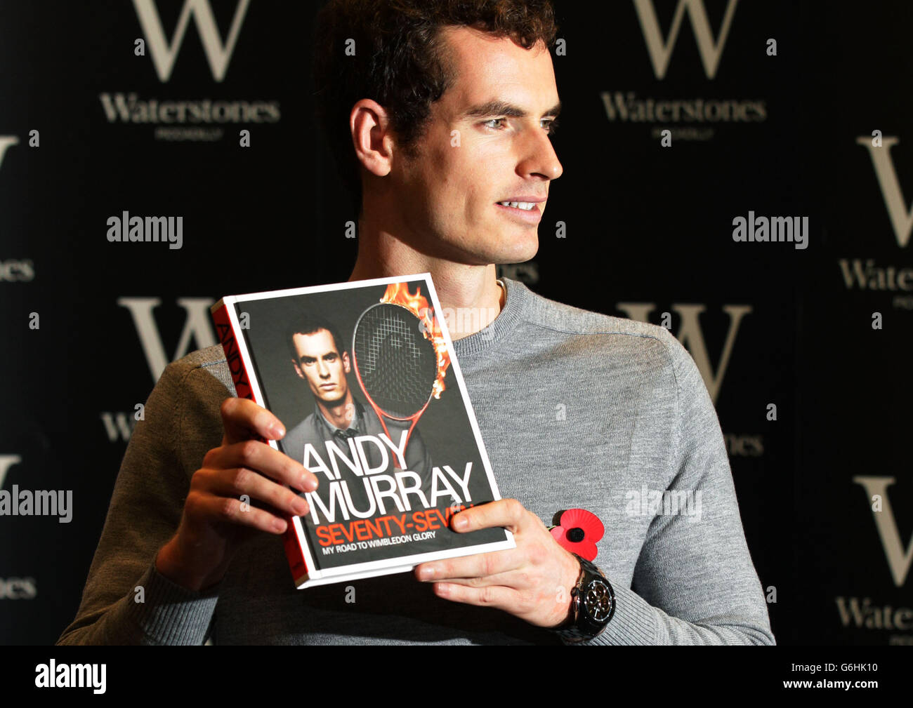 Andy Murray attends a signing for his new book, Seventy-Seven: My Road ...