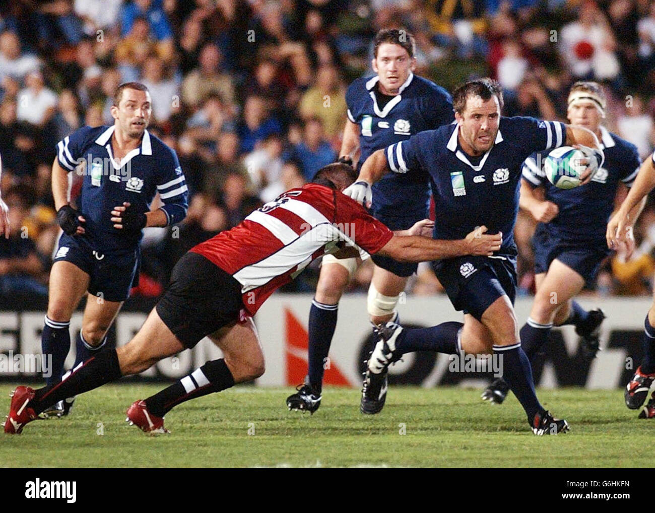 Sport rugby action rwc 2003 tom smith adam parker hi-res stock ...
