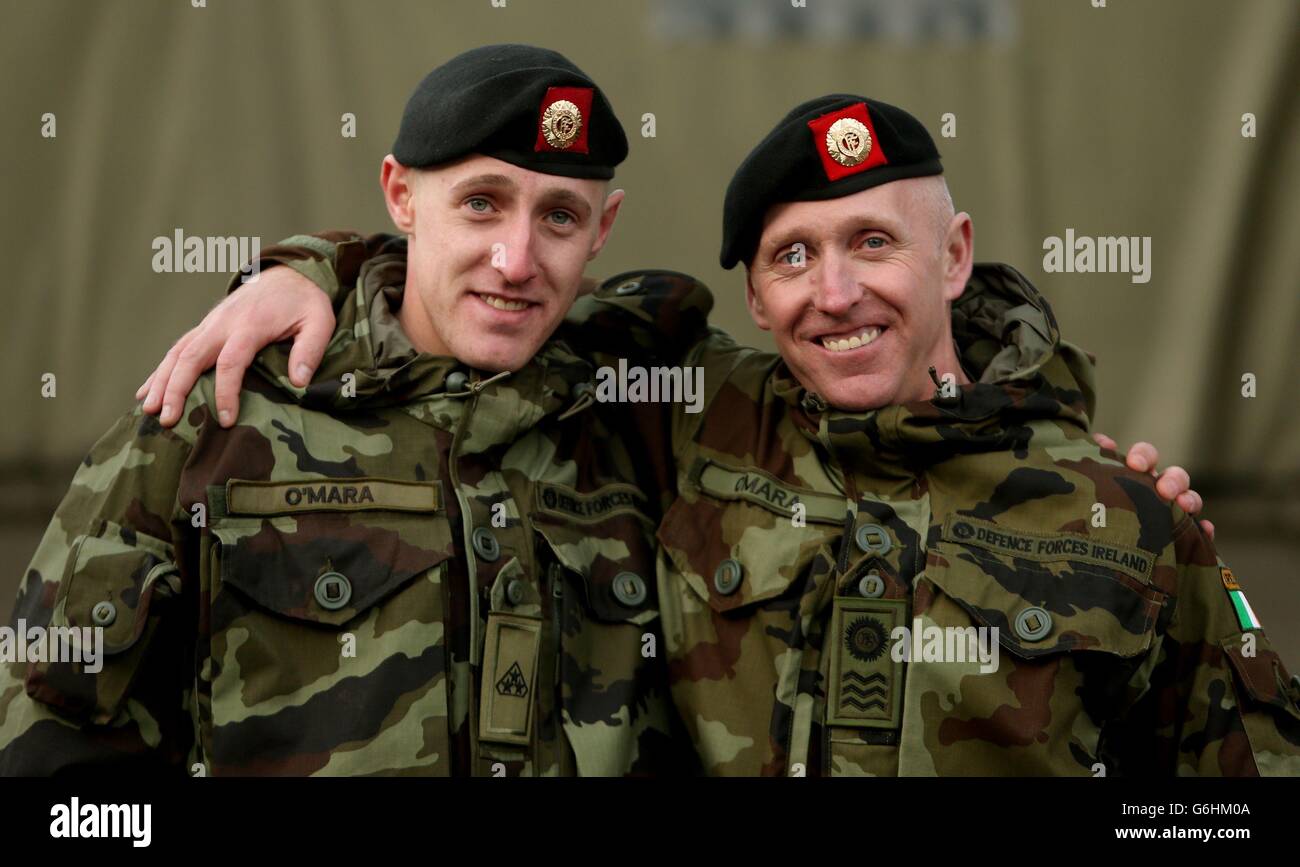 Father and son, from Kells, Co. Meath, Private David O'Mara (left), 24 ...