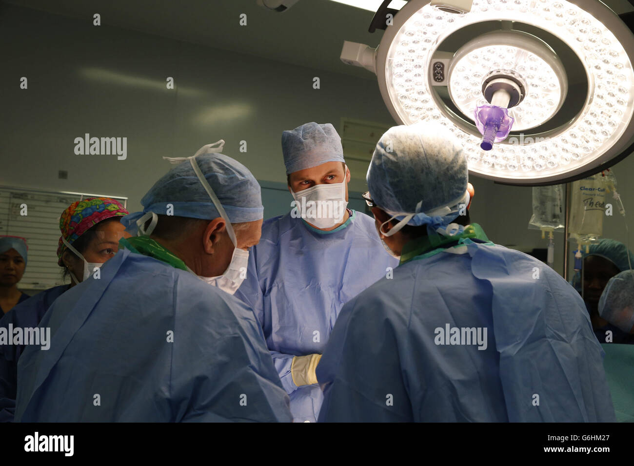 William watches live operations Stock Photo - Alamy
