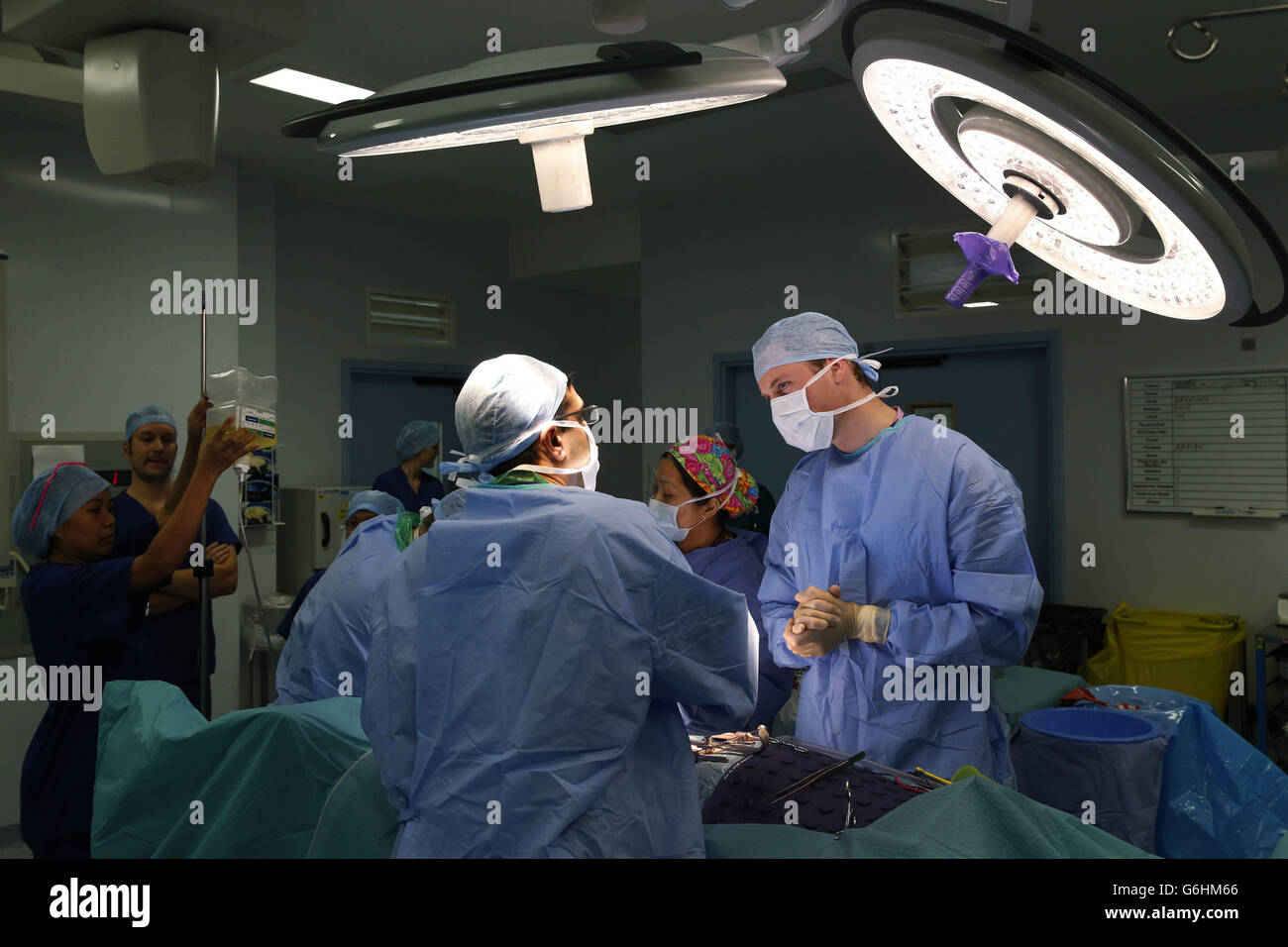 William watches live operations Stock Photo - Alamy