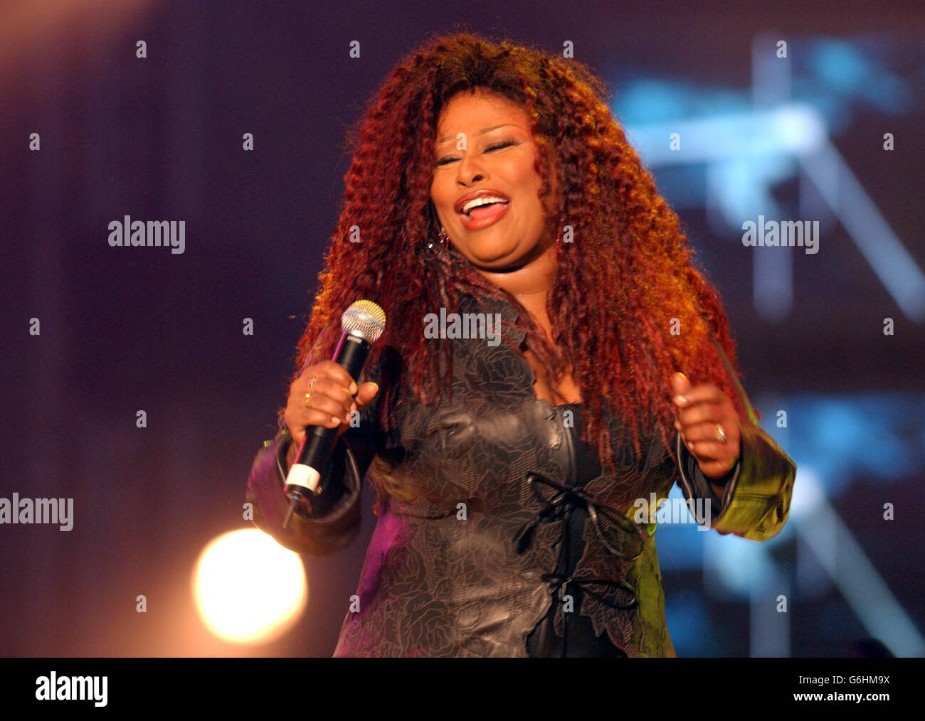 Singer Chaka Khan performs live on stage during the 15th World Music ...